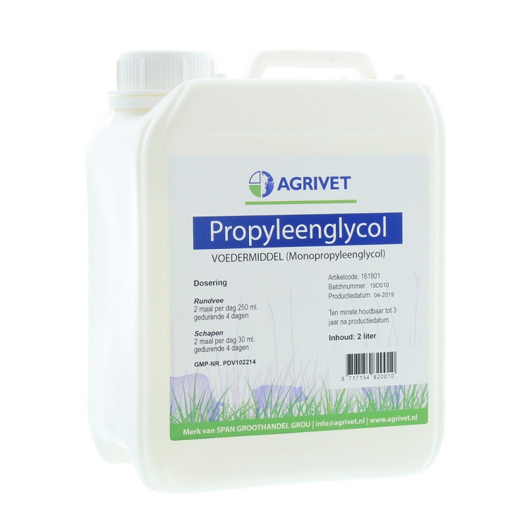 PROPYLEENGLYCOL AGRIVET 2L. - SPAN Groothandel | Leverancier van agrari